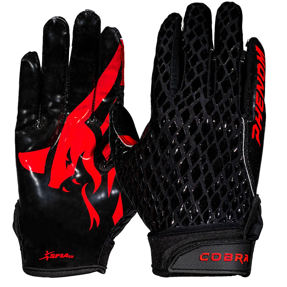 Phenom Elite Football Gloves - VPS4 - Black Cobra Skin — Phenom Elite Team